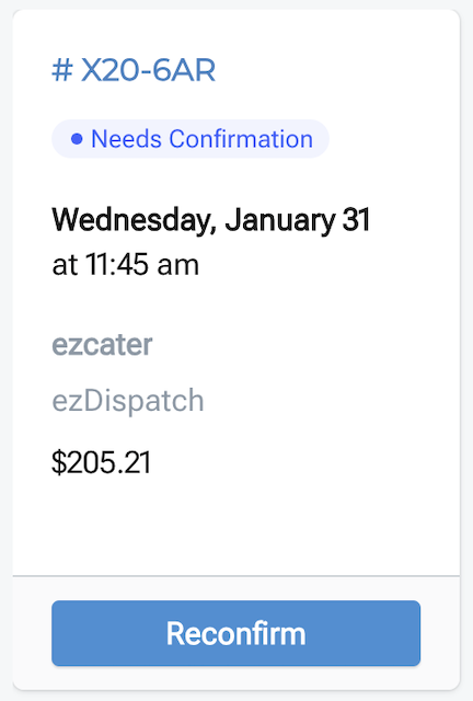 What is the Reconfirm Order task?