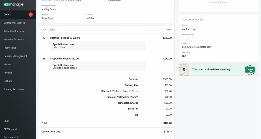 Live Delivery Tracking